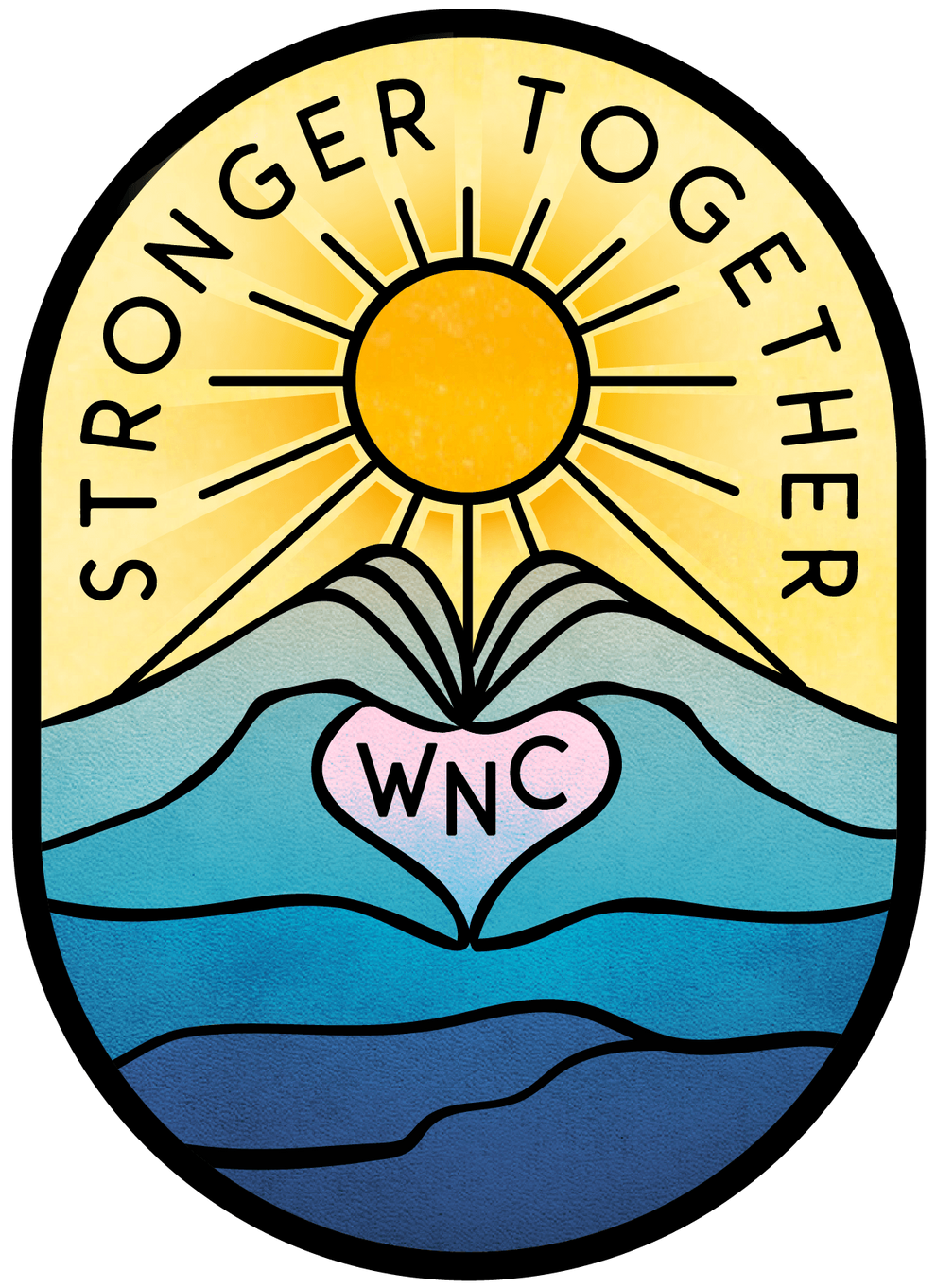 "Stronger Together" Sticker – Asheville Tea Company